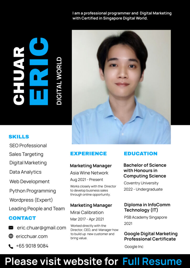 Eric Chuar | Certified Programmer | Digital Marketing Eric Chuar | Certified Programmer | Digital Marketing